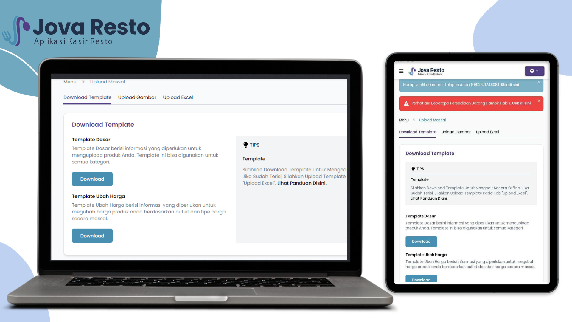 New Update : Feature Upload Massal! Lebih Efisien dan Cepat . - Blog Jova Resto