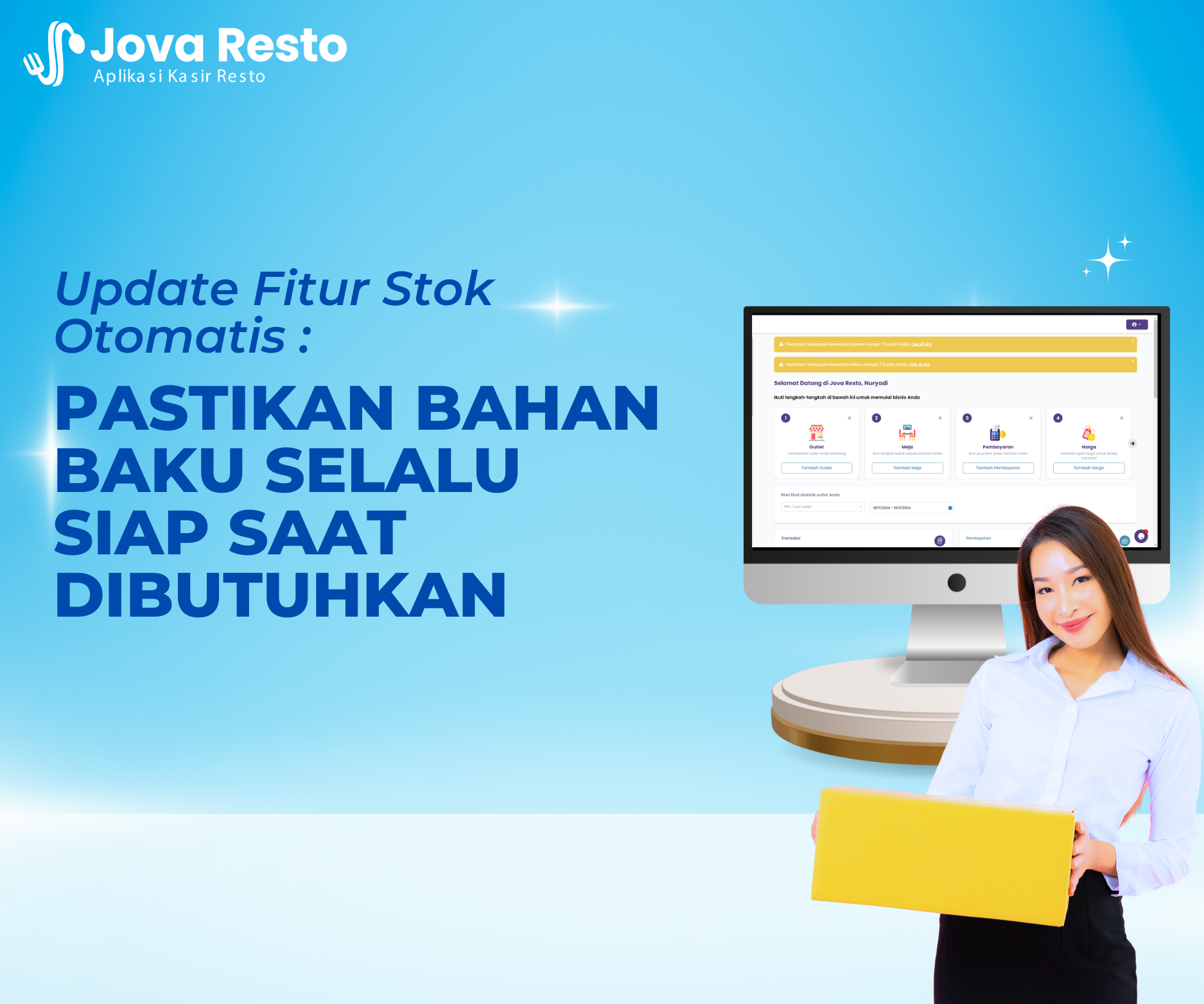 Update Fitur Stok Otomatis : Pastikan Bahan Baku Selalu Siap Saat Dibutuhkan - Blog Jova Resto