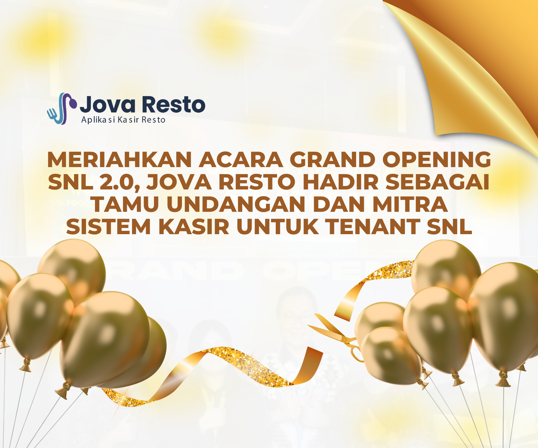 Meriahkan Acara Grand Opening SNL 2.0, Jova Resto Hadir sebagai Tamu ...